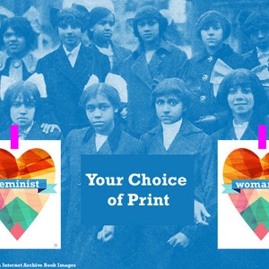 Activist Typography Art Print Your Choice of Feminist or - Etsy