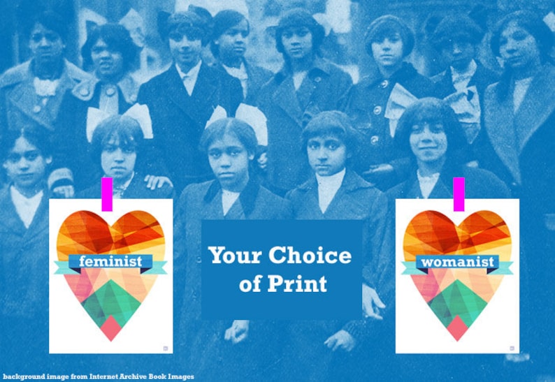 Activist Typography Art Print Your Choice of Feminist or - Etsy
