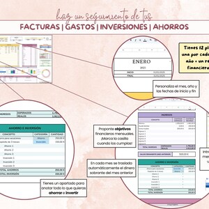 Digital Income and Expense Planner in Spanish (euros) - Monthly ...