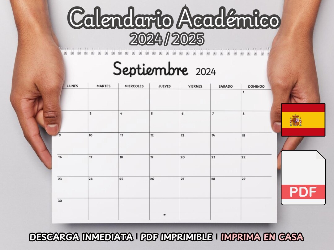 CALENDARIO ESCOLAR Básico 2024-2025, Calendario Escolar Imprimible ...