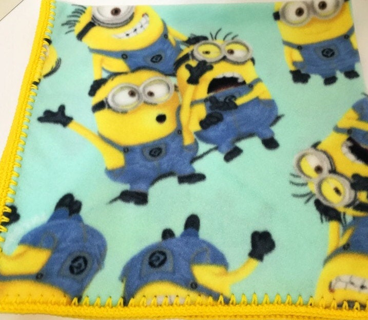 Minion Baby Blanket Matching Hat, Diaper Cover Overalls and Lovey ...
