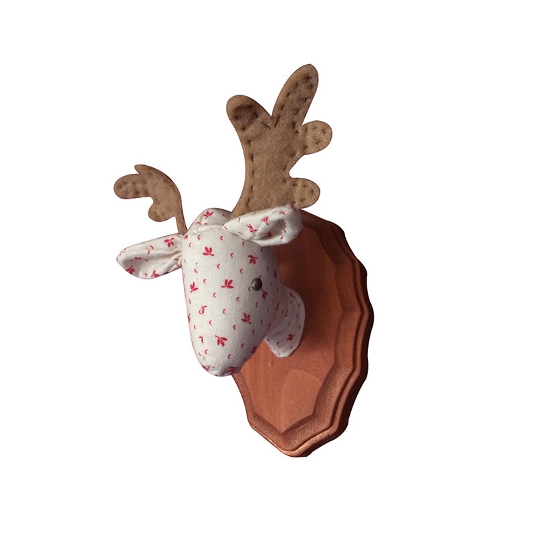 Mounted Reindeer/deer Head Pattern - PDF Sewing Tutorial - Winter Lodge ...