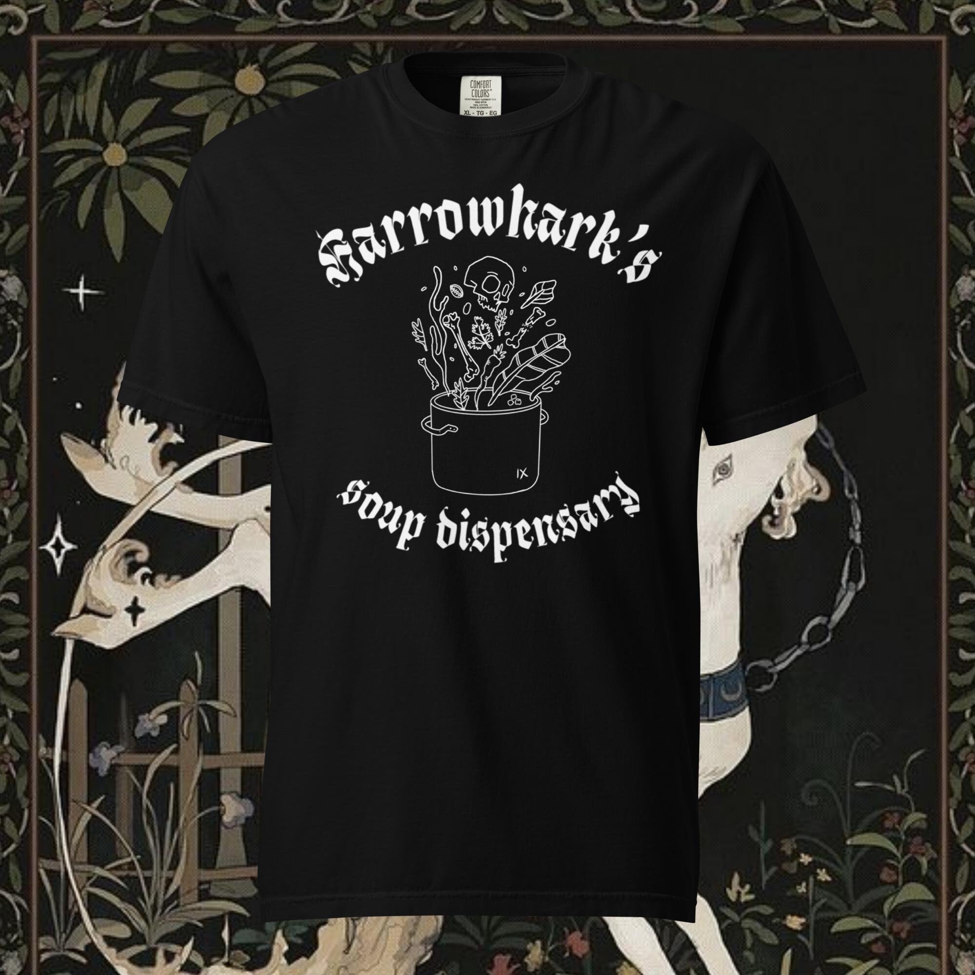 Harrowhark's Soup Dispensary Comfort Colors Tee Shirt // Bookish ...
