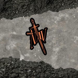 Gideon Nav Longsword Bubble-free Sticker // Bookish Art // Gideon the ...