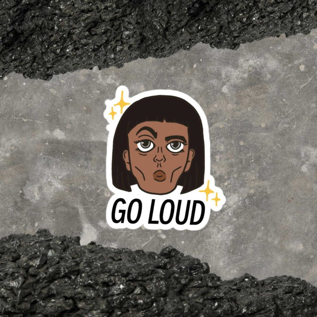 Camilla Hect Mewing Go Loud Bubble-free Sticker // Bookish Art ...