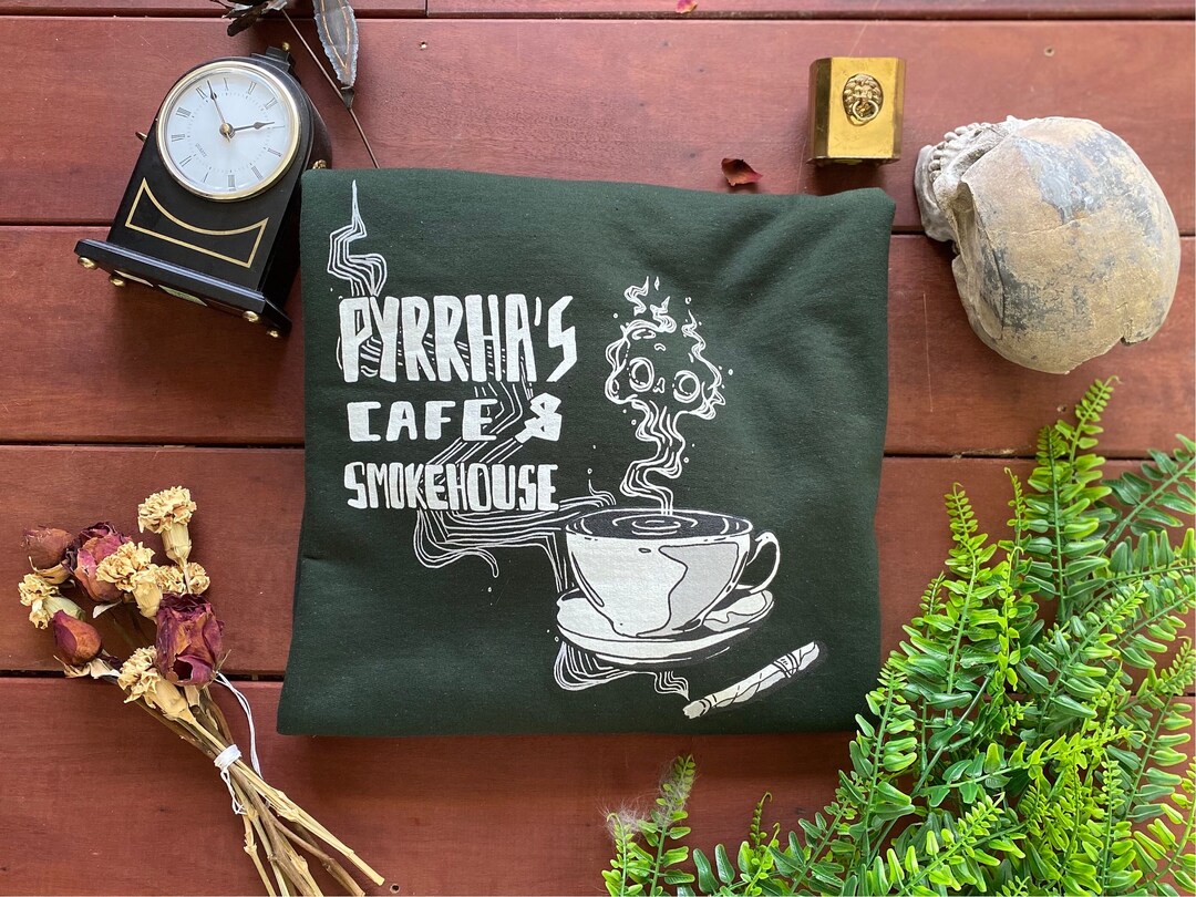 Pyrrha Dve's Cafe Crewneck Gildan Sweatshirt // Bookish Shirt // Gideon ...