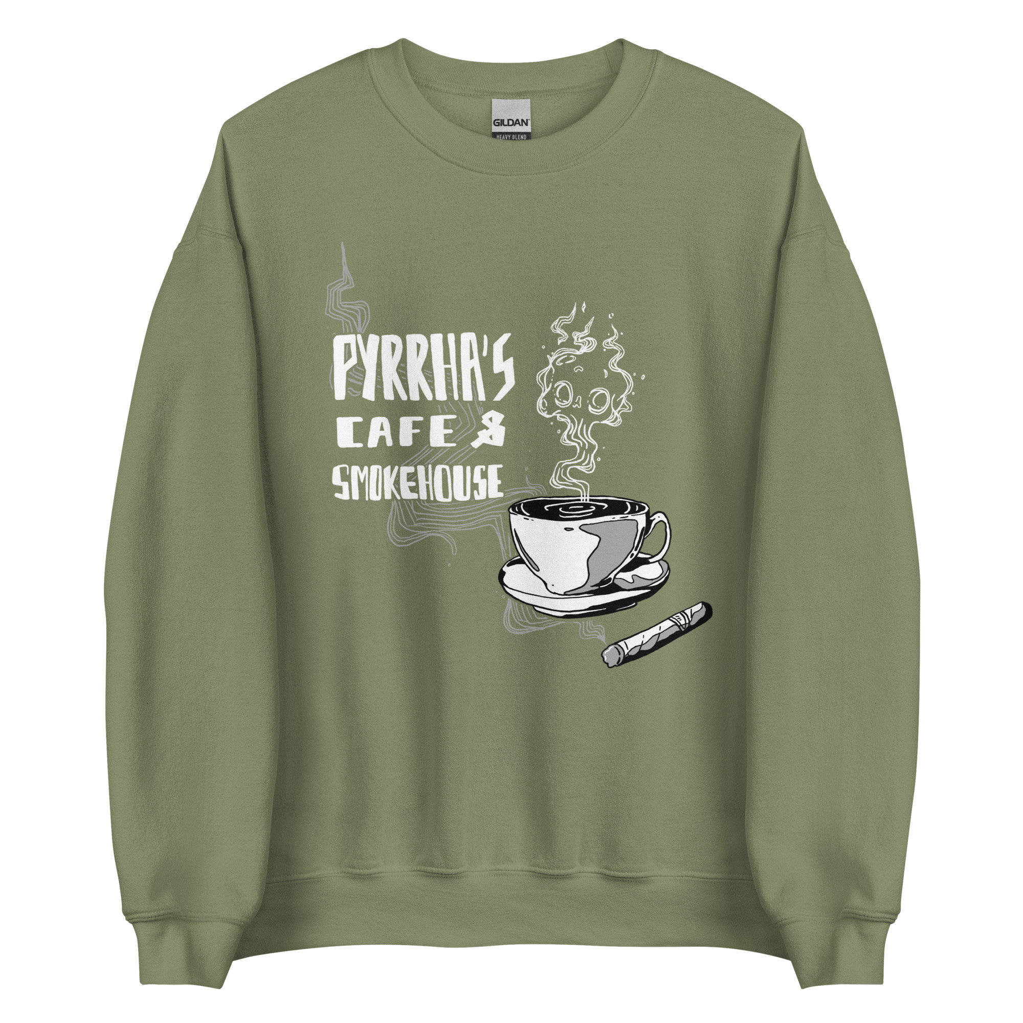 Pyrrha Dve's Cafe Crewneck Gildan Sweatshirt // Bookish Shirt // Gideon ...