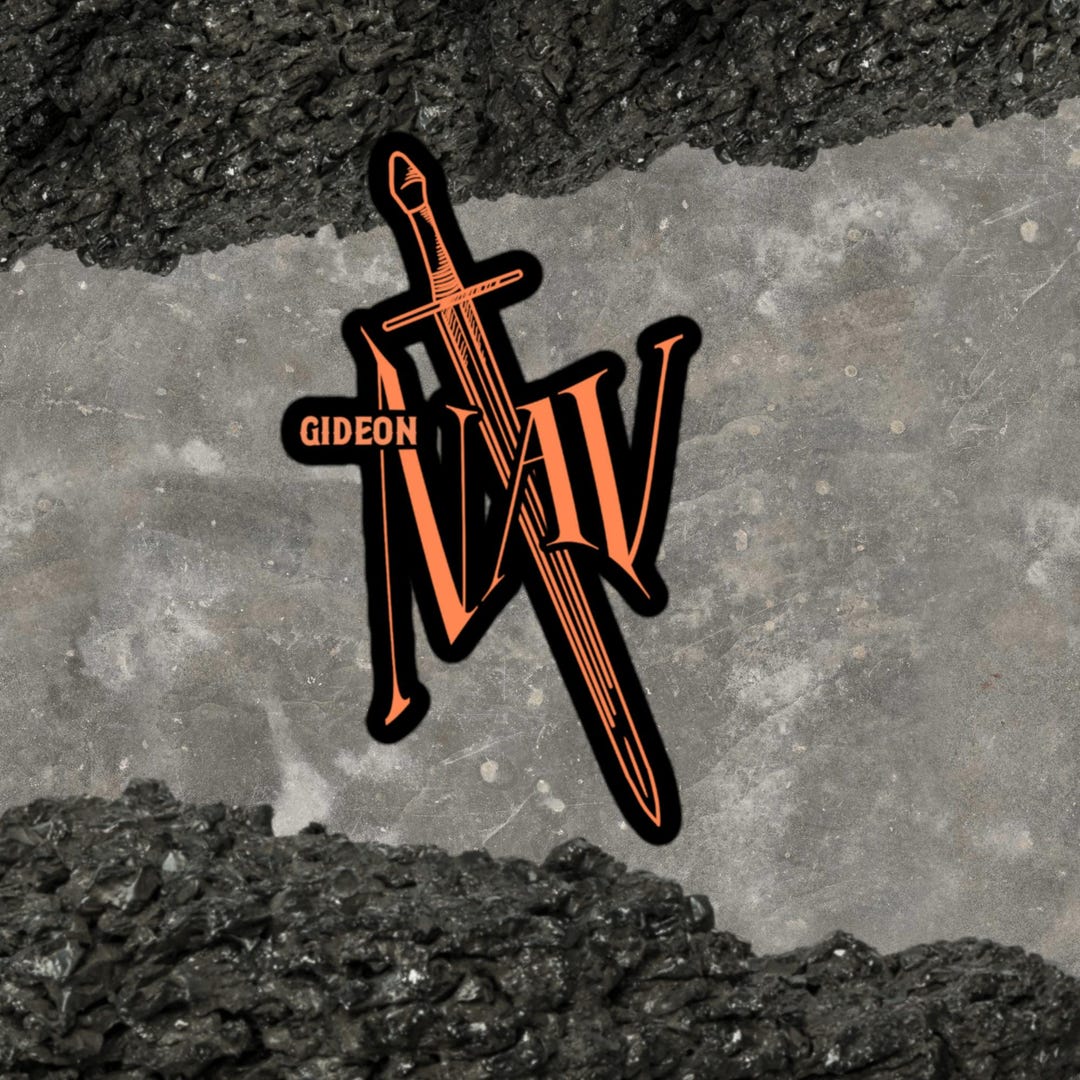 Gideon Nav Longsword Bubble-free Sticker // Bookish Art // Gideon the ...