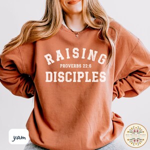 Raising Disciples Christian Lightweight Sweatshirt Comfort Colors ...