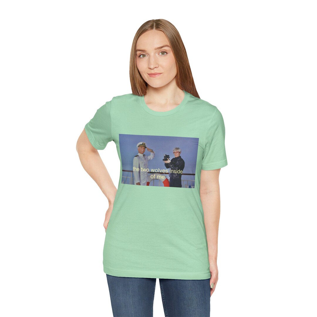 The Two Wolves Inside of Me - Funny Meme Shirt | Sarcastic Graphic Tee ...