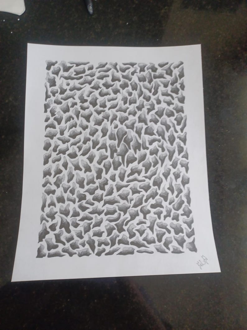 Original Drawing "stepping Stones" - Etsy