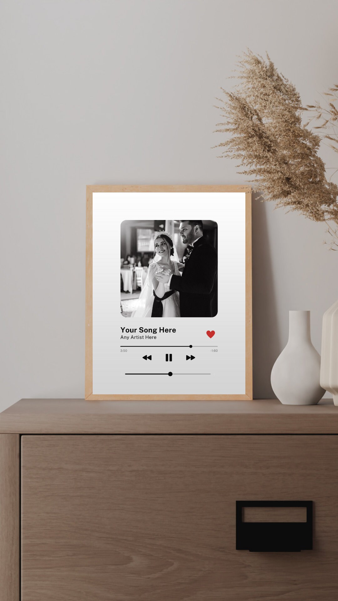 Personalised Song Poster Wall Art, Custom Song Poster, Personalised ...