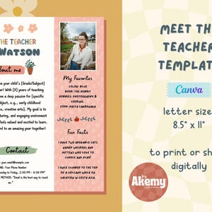 Meet the Teacher Letter to Parents Pastel Colors | Teacher Introduction ...