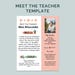 Meet the Teacher Letter to Parents Pastel Colors | Teacher Introduction ...