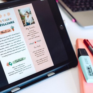 Meet the Teacher Letter to Parents Pastel Colors | Teacher Introduction ...
