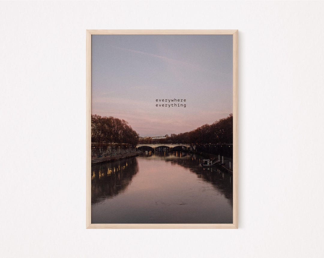 Everywhere Everything Poster | Modern Wall Art | Inspirational Quote ...