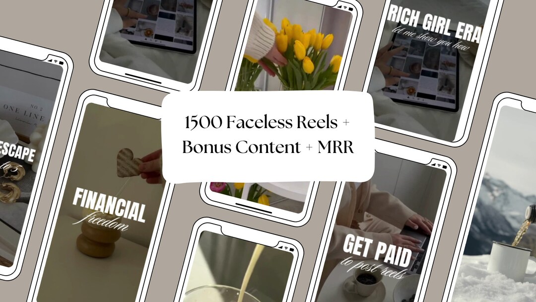 Instagram Videos,reel Template,mrr Master Resell,ig Reels,faceless ...