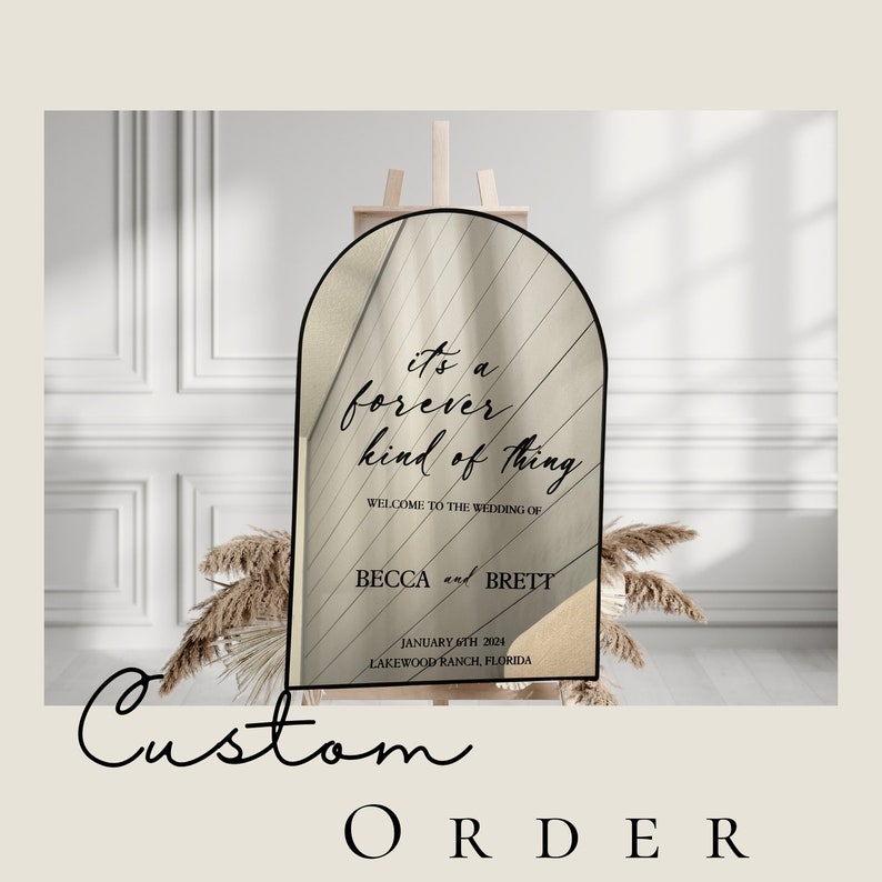 Fully Customizable Mirror 20”x30” Welcome Sign - Wedding Signs ...