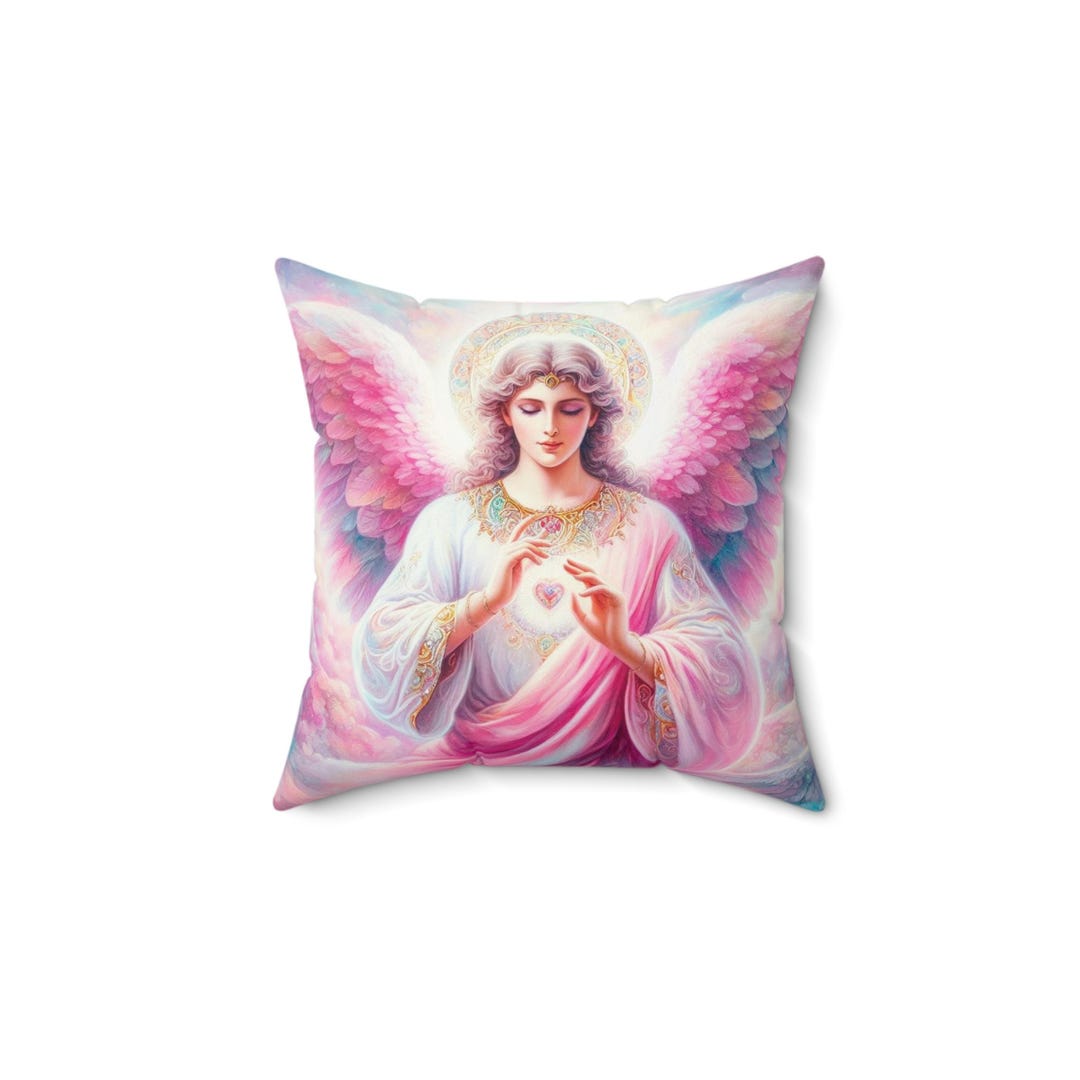 Archangel Chamuel Healer of Hearts Pillow - Spiritual Decor, Angel ...