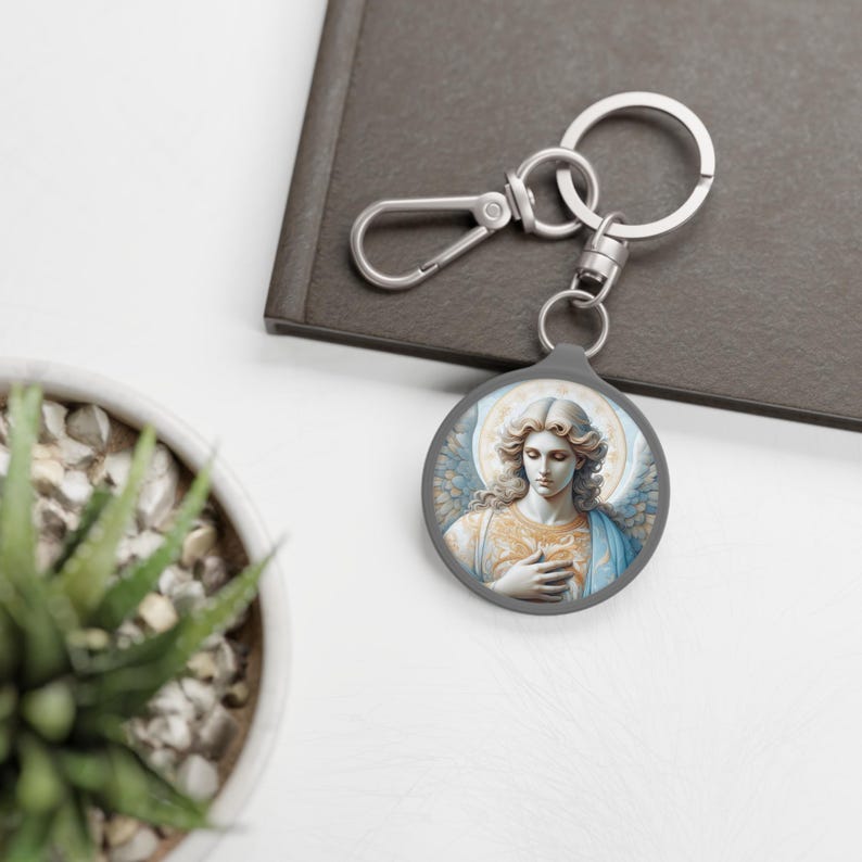 Archangel Raphael Keyring Tag, Healing Angel Keychain, Spiritual Key ...
