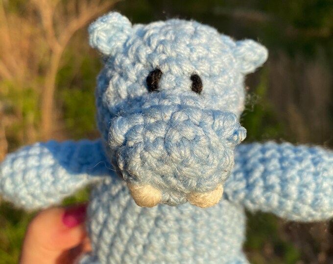 Harlow the Hippo Crochet Pattern | Amigurumi Crochet Pattern | Stuffed ...