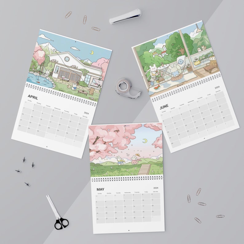 Bunny Calendar (2024) - Etsy
