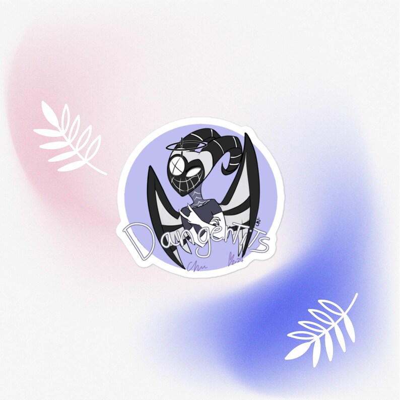 Lute/ Dangertits Sticker Hazbin Hotel - Etsy