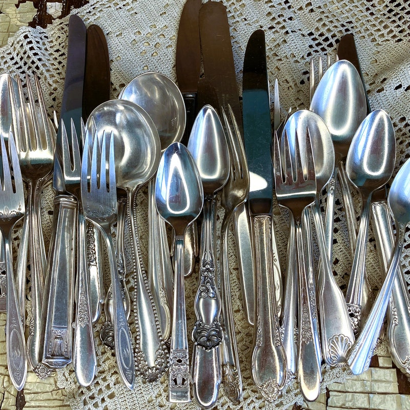 Mismatched Flatware - Etsy