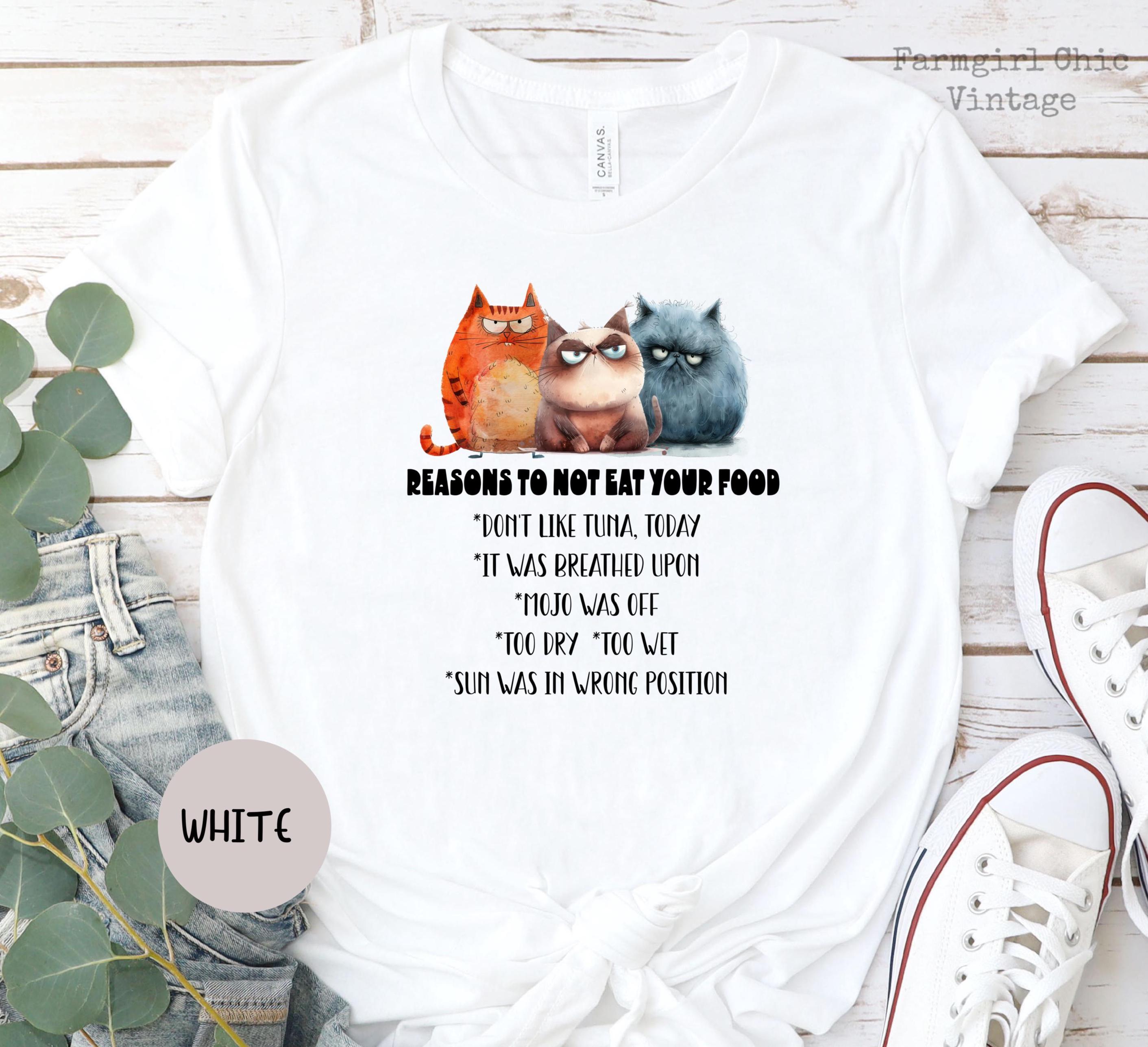 Grumpy Cat Shirt, Finicky Cat With Attitude T Shirt, Hilarious Cat ...