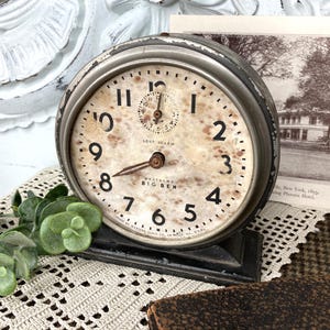 Vintage Big Ben Clock, Chippy Metal Clock, Windup Tabletop Westclox ...