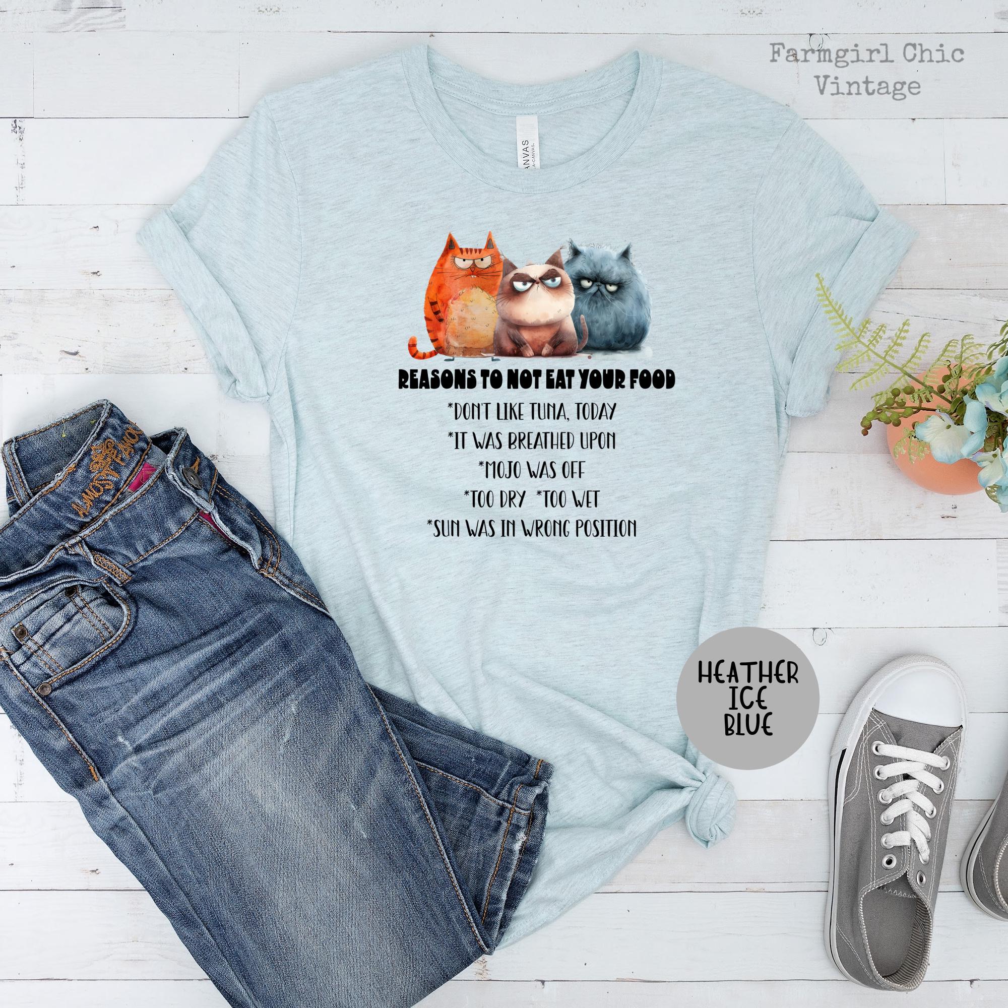 Grumpy Cat Shirt, Finicky Cat With Attitude T Shirt, Hilarious Cat ...