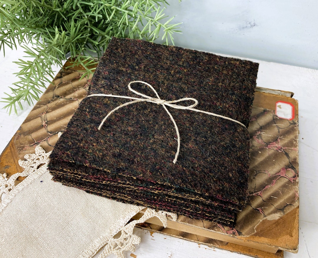 Felted Wool Scraps-wool Applique-recycled Wool-destash Wool Scraps Lot ...