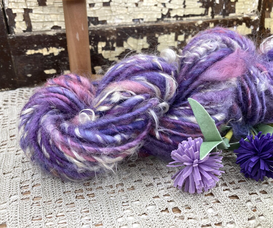 Hand Spun Art Yarn, Bulky Handspun Yarn Samples, Thick and Thin, Chunky ...