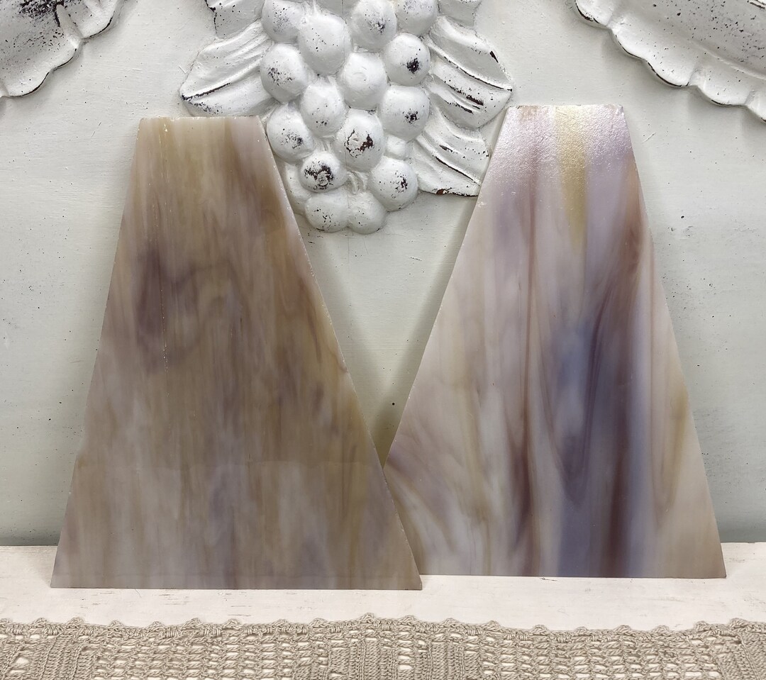 Vintage Slag Glass Lamp-replacement Lamp Glass-opaque Glass Panel ...