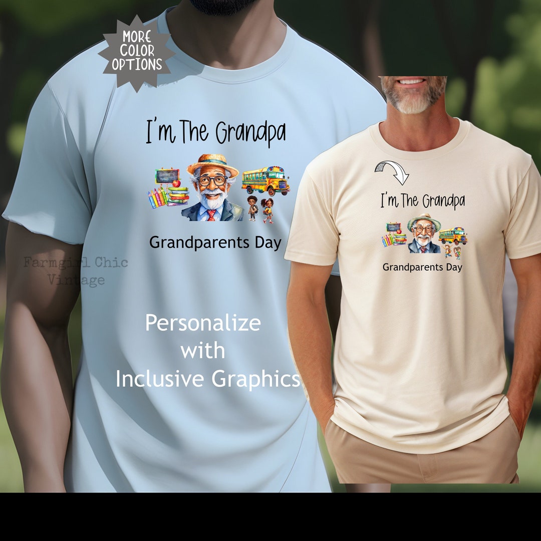 Grandparents Day Shirt, Grandparents Day at School, Personalized, Funny ...