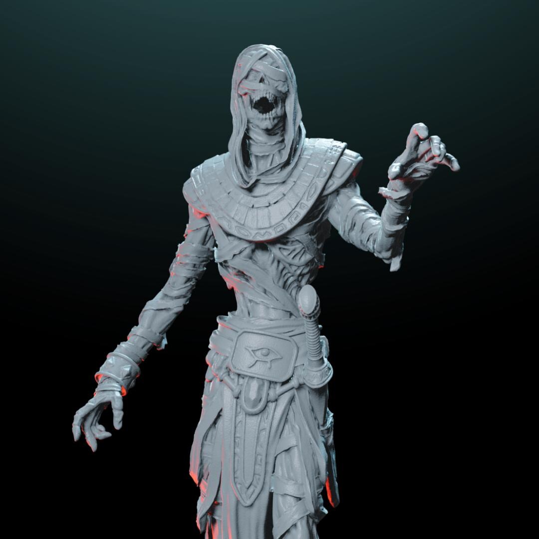 Mummy - Pose 1 | TTRPG 3d-printed Minis | Enemy Character | Dungeons ...