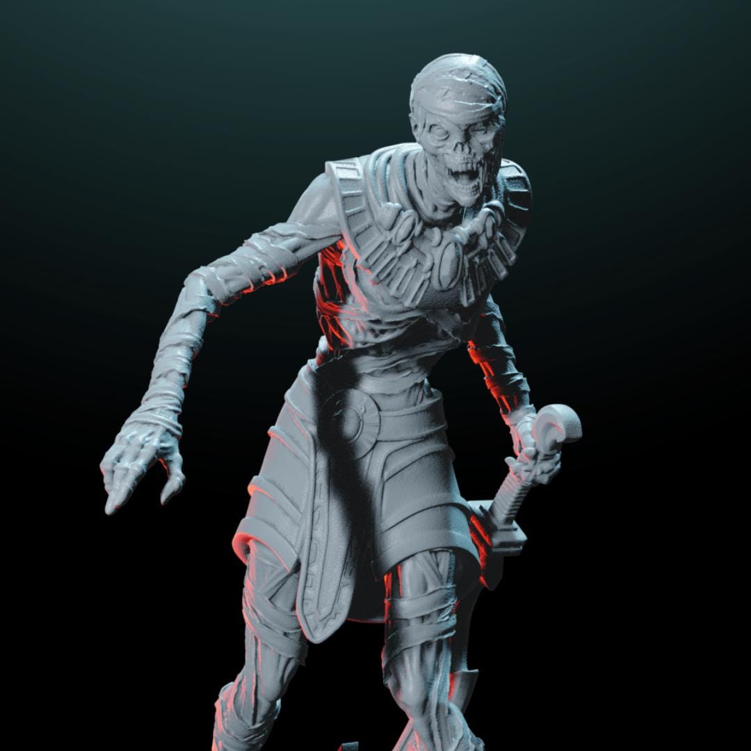 Mummy Pose 3 TTRPG 3d-printed Minis Enemy Character Dungeons and ...