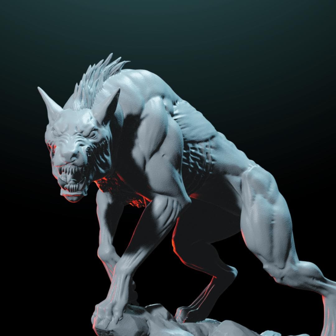 Hellhound TTRPG 3d-printed Minis Enemy Character Dungeons and Dragons ...