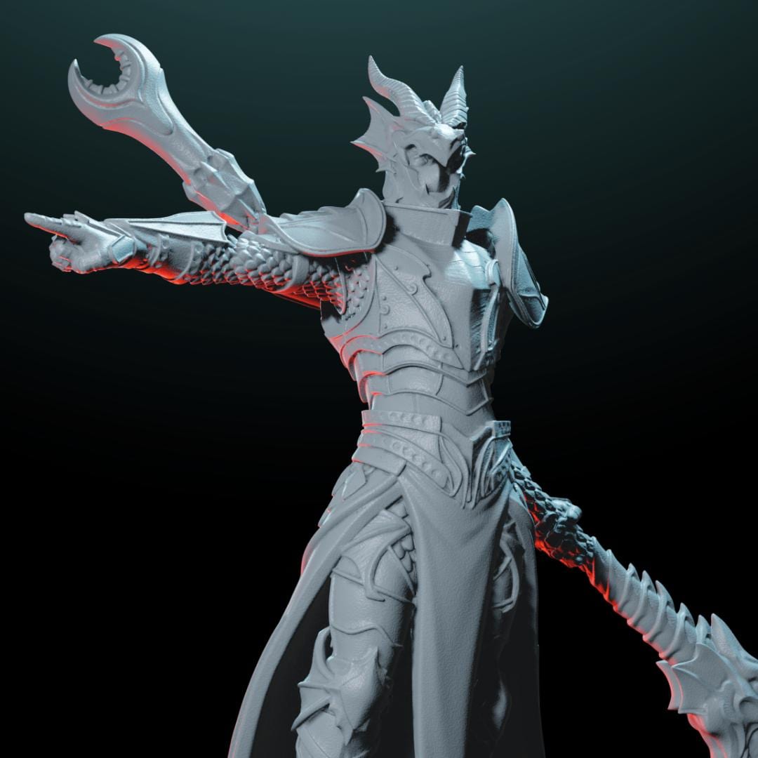 Human Paladin - Glaive | TTRPG 3d-printed Minis | Hero Character ...