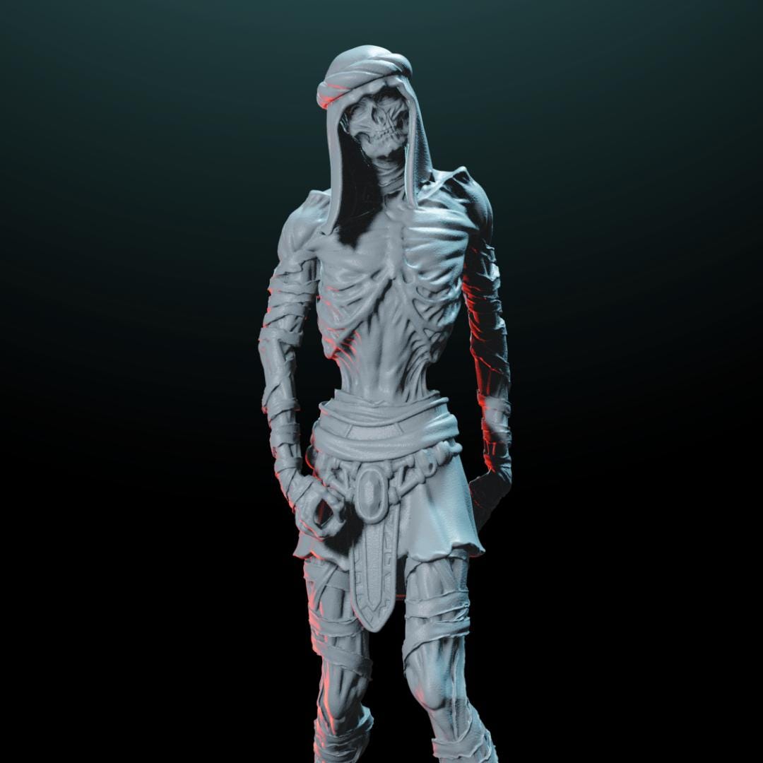 Mummy Pose 2 TTRPG 3d-printed Minis Enemy Character Dungeons and ...