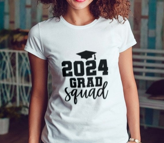 Grad Squad 2024 Graduation Print Tshirt - Etsy