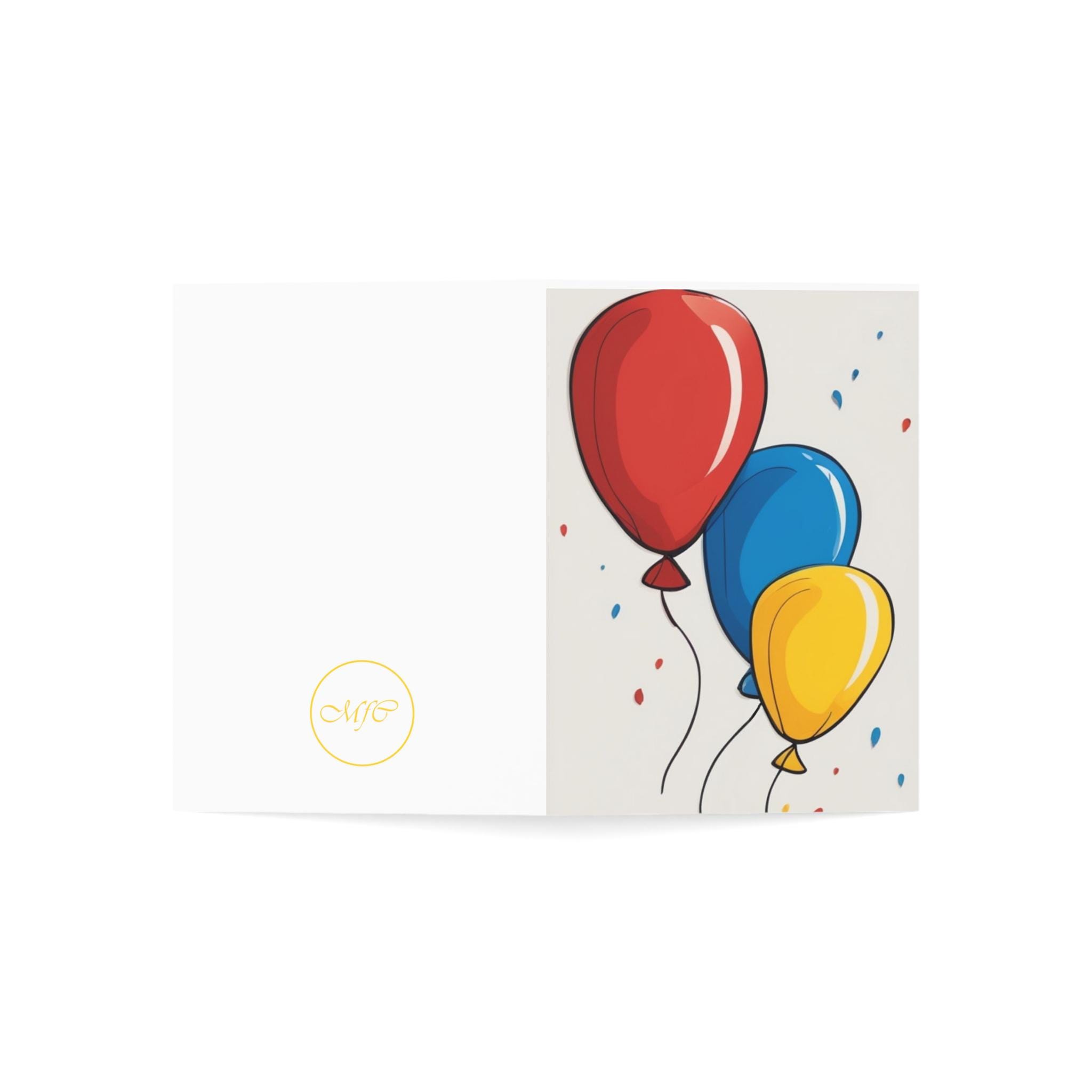 Birthday Pop up Middle Finger Card | 3 Balloons | Folding Middle Finger ...