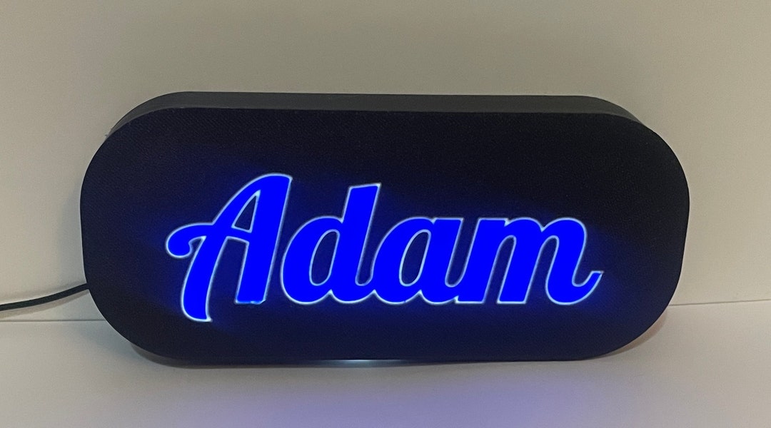 Customizable Name Light Box Sign for Kids Room, Office. You Pick the ...