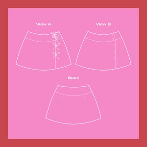 Mid Rise Wrap Mini Skirt Pattern // Digital PDF Sewing Pattern // Women ...