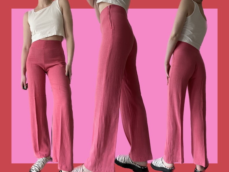 High Rise Straight Leg Pants Pattern / Digital PDF Sewing Pattern ...