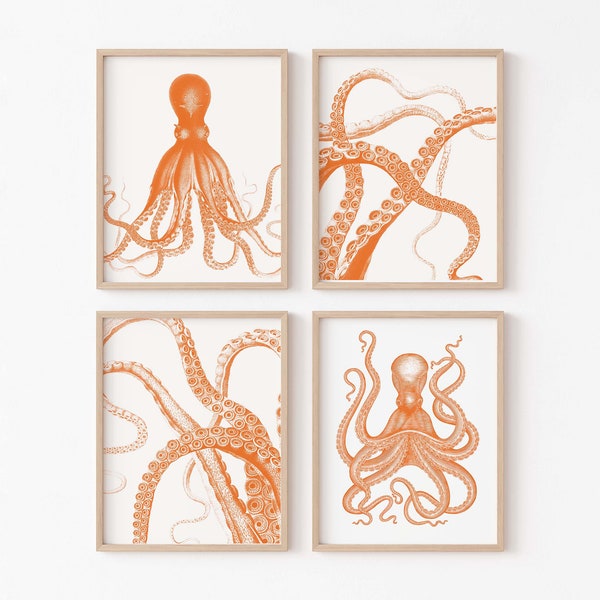 Octopus Art Print - Etsy