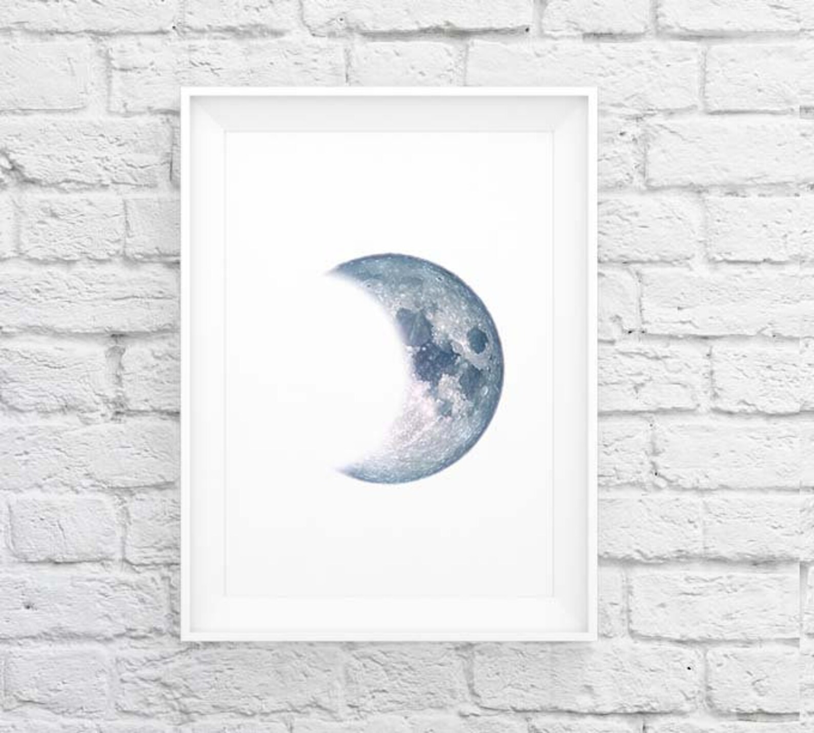 Printable Art Moon Phases Print Full Moon Half Moon Printable | Etsy