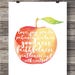 Fruit of the Spirit Galatians 5v22 Printable Art Apple Watercolor ...