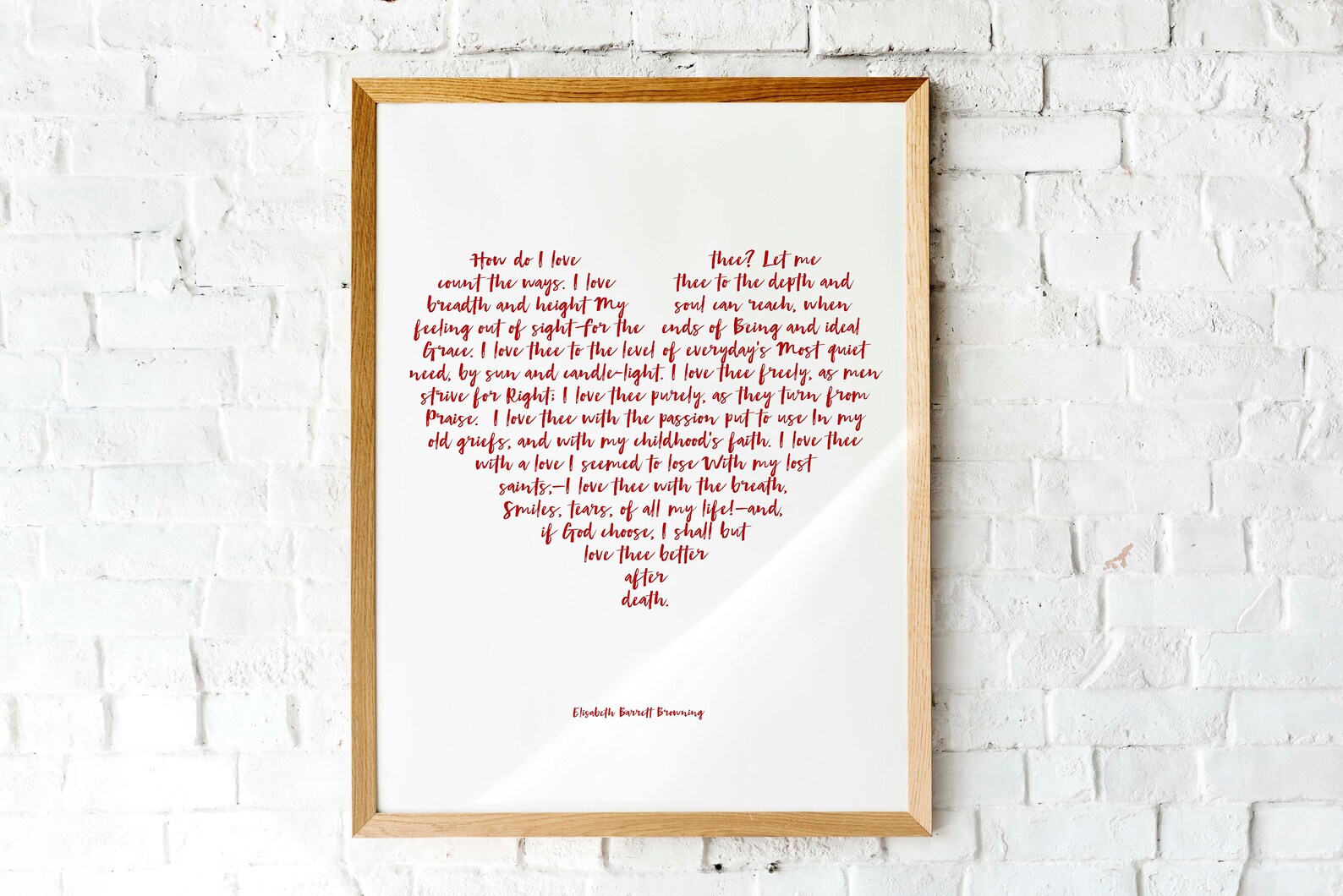 VALENTINE How Do I Love Thee? Let Me Count the Ways" Elizabeth Barrett ...