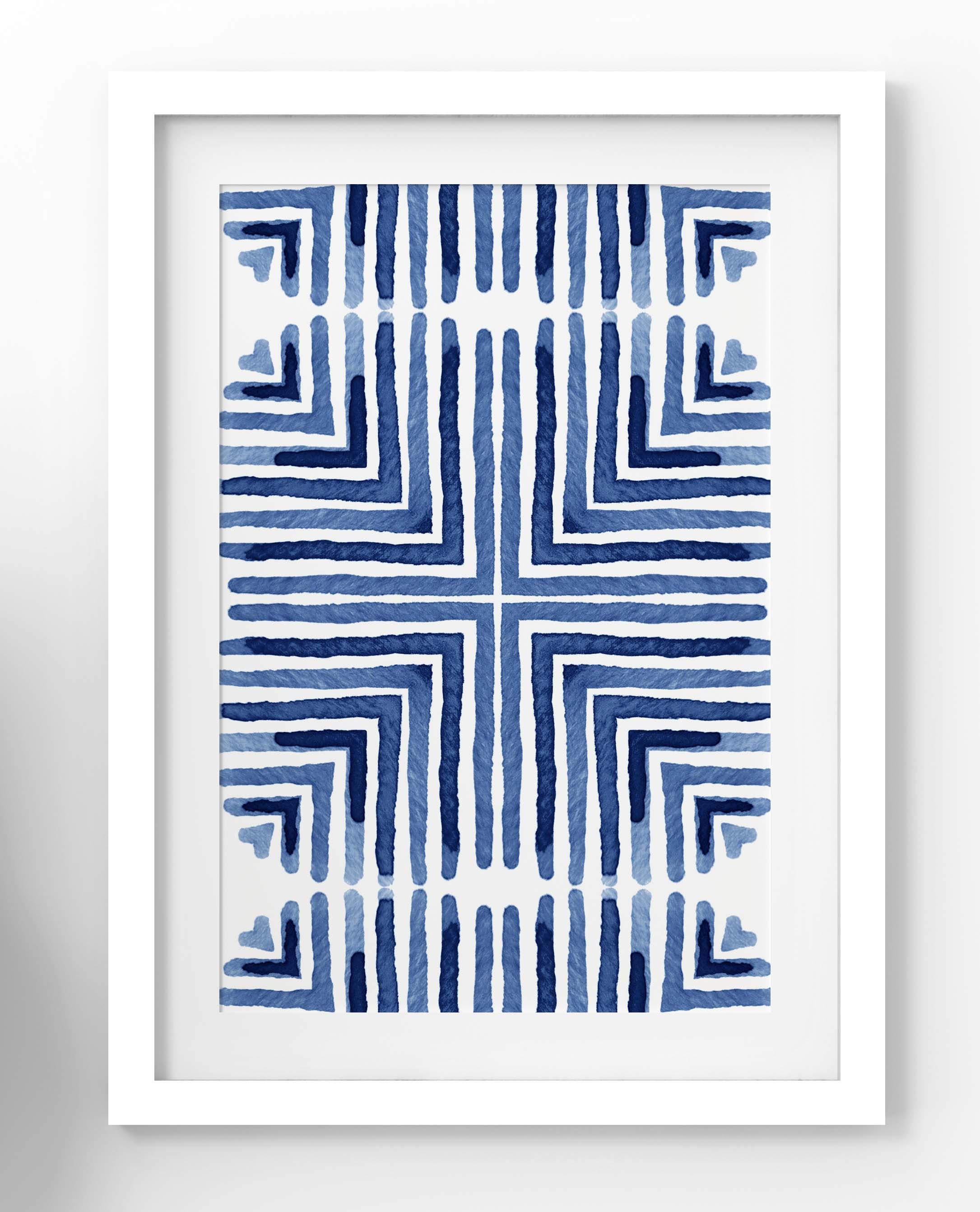 Printable Art Watercolor Indigo Abstract Prints Set of - Etsy Australia